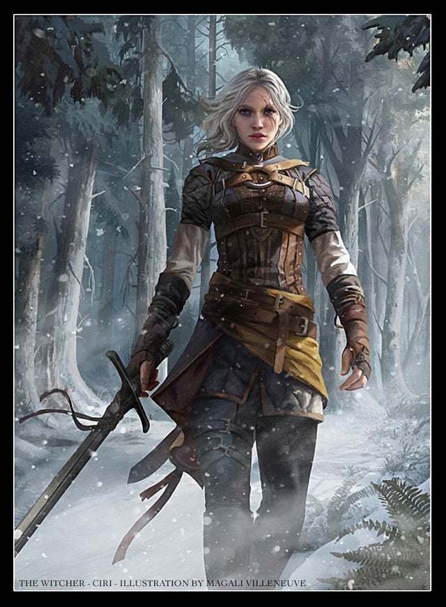 Ciri, by Magali Villeneuve | Scrolller