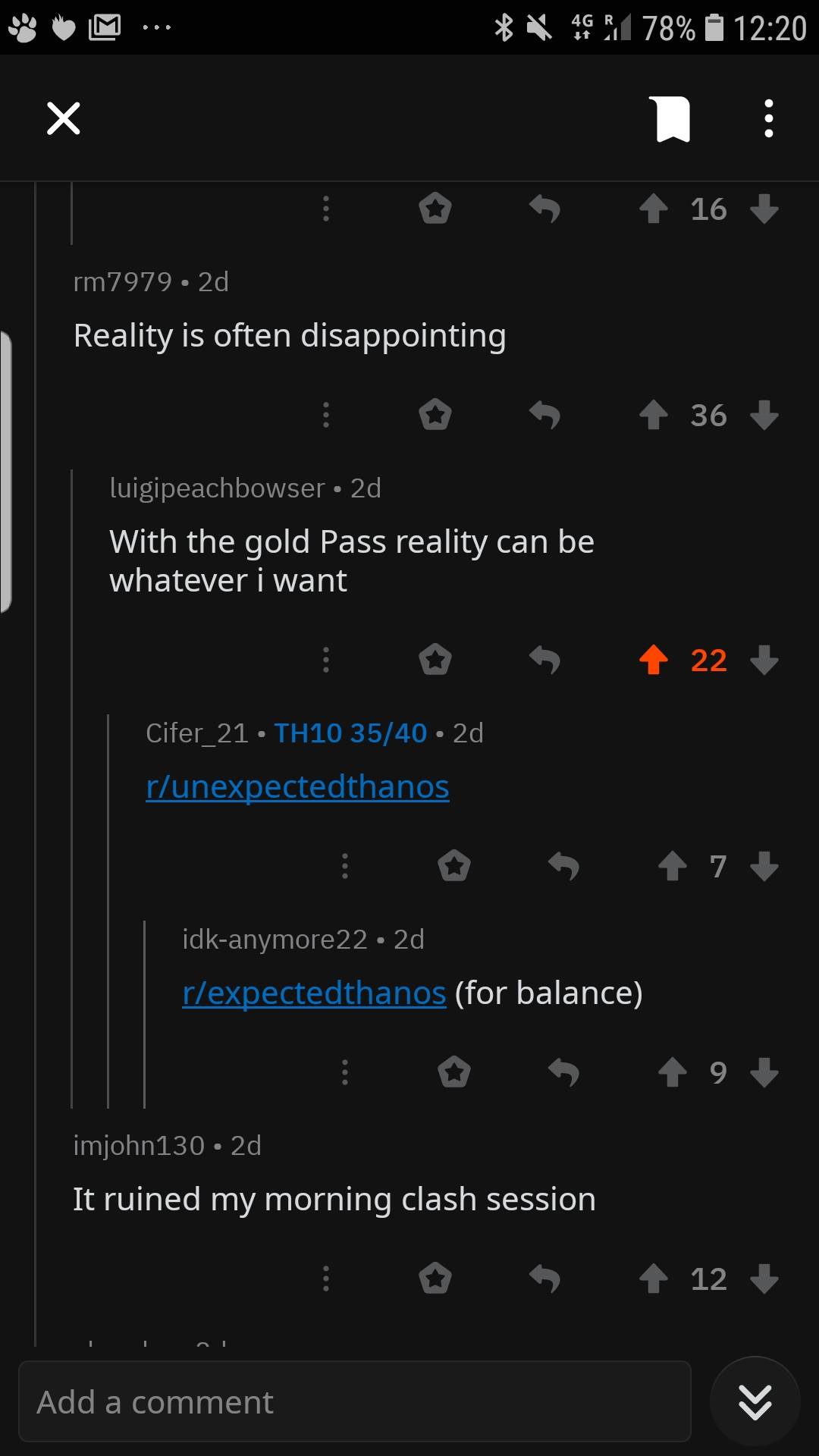 Clash of thanos | Scrolller