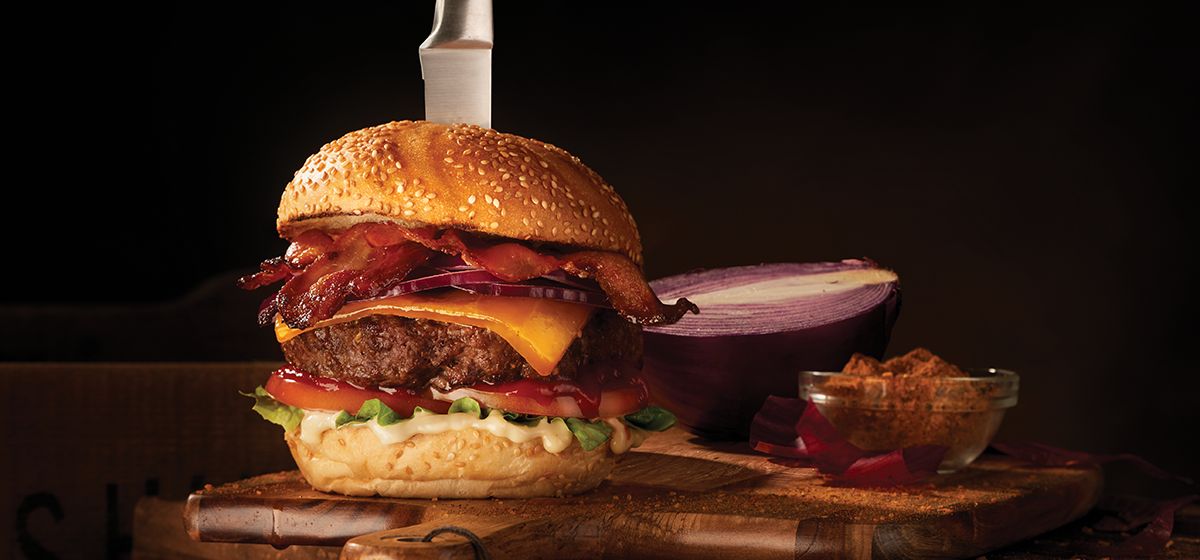 Classic Burger with Crispy BBQ Bacon | Scrolller