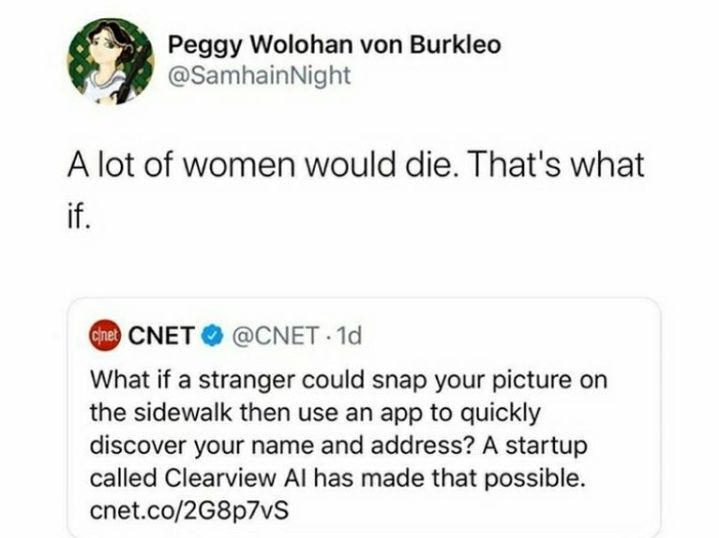 Clearview AI is kinda cringe | Scrolller