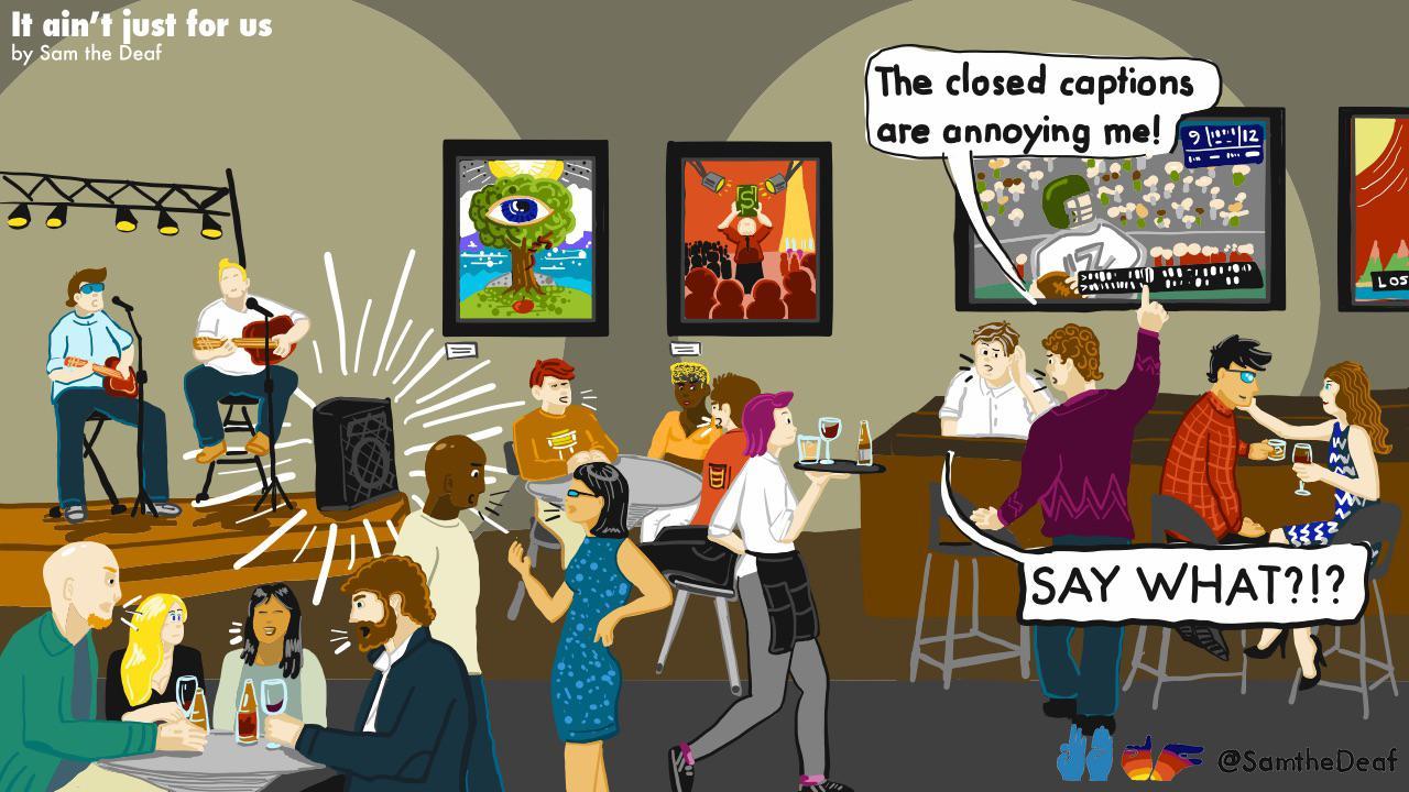 Closed caption is so loud! Turn OFF! | Scrolller