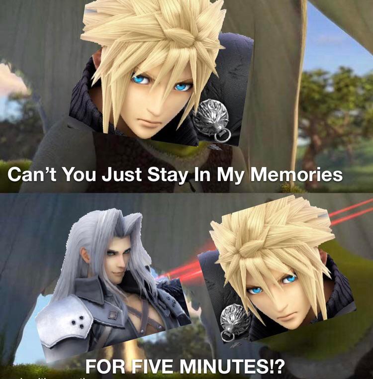 Clouds Reaction To Sephiroth In A Nutshell | Scrolller