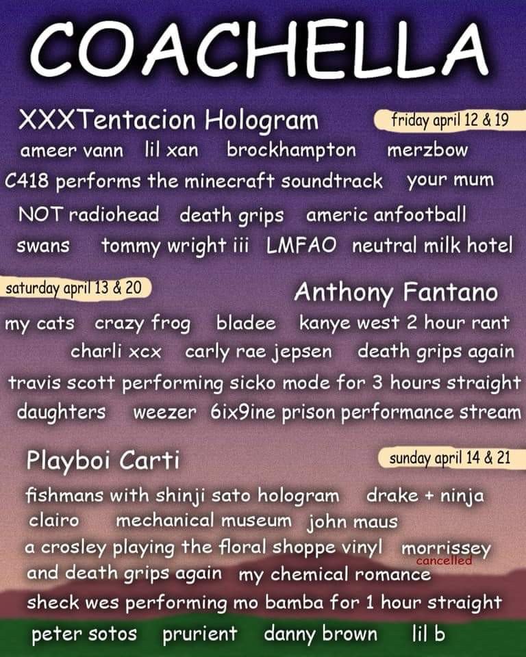 Coachella Phase 2 Lineup leak! | Scrolller