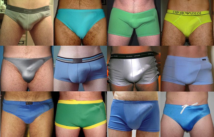 collage of mens underwear with bulges | Scrolller
