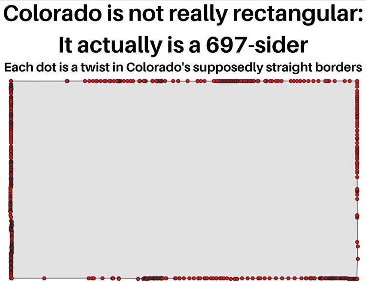 Colorado isn’t a rectangle. It’s actually a 697-sider | Scrolller