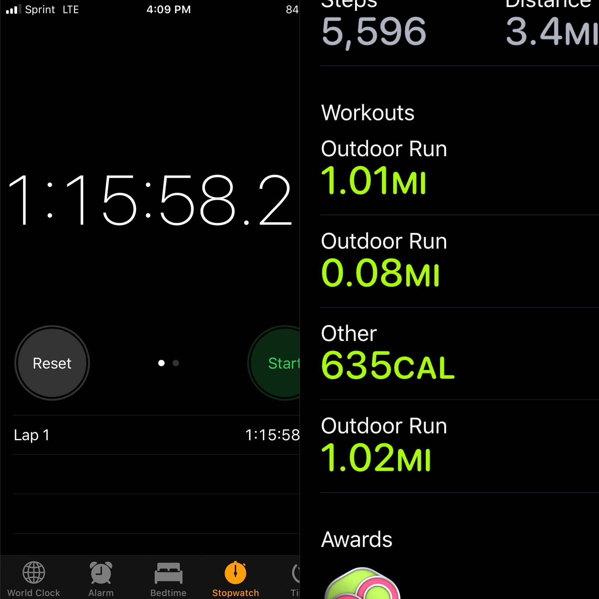 Completed my first Murph yesterday and today I ran 4.23 miles. Fuck yeah. Btw only wore 20lb ...