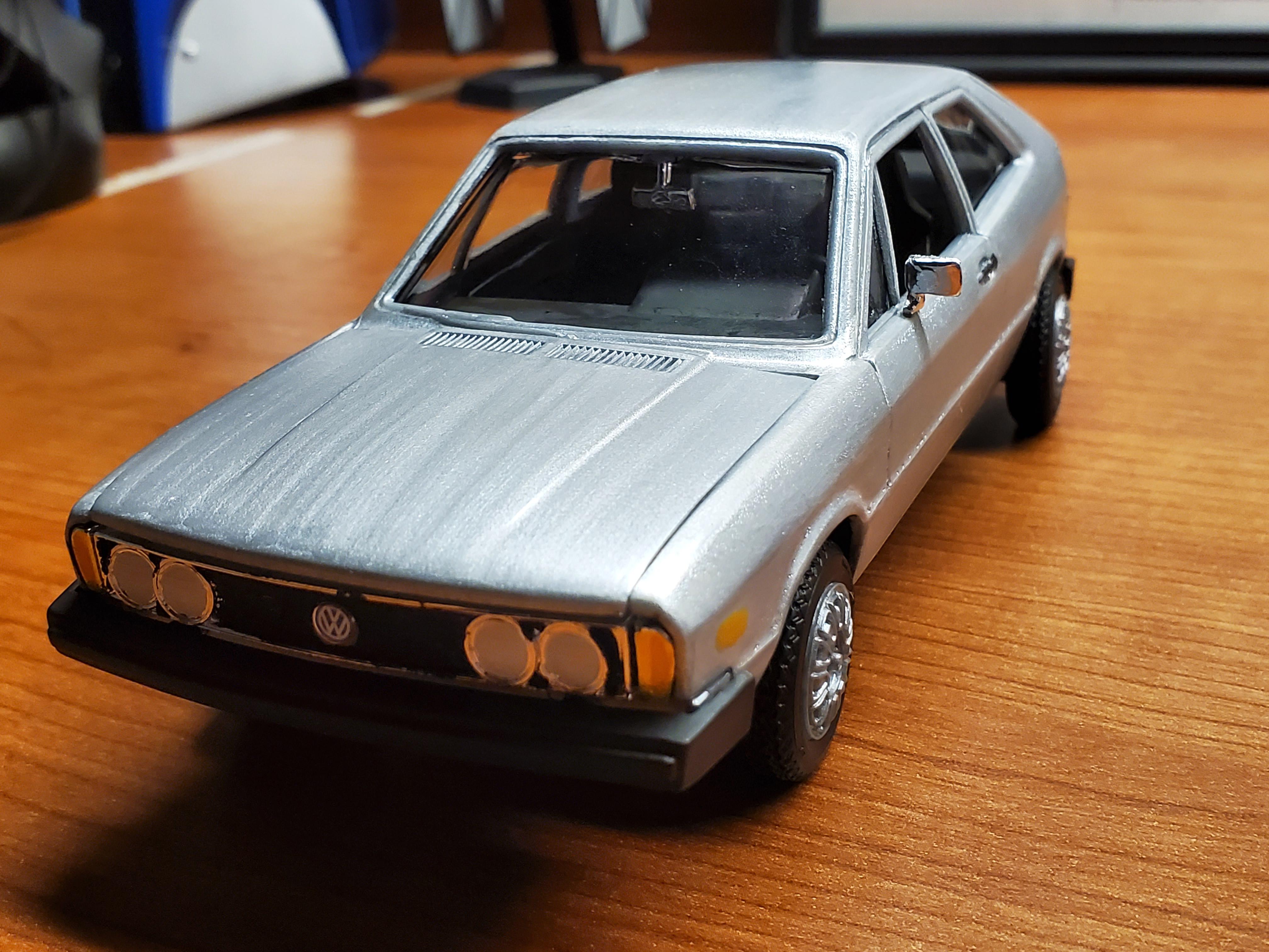 Completed my first proper model (VW Scirocco), learned a few lessons on proper painting ...