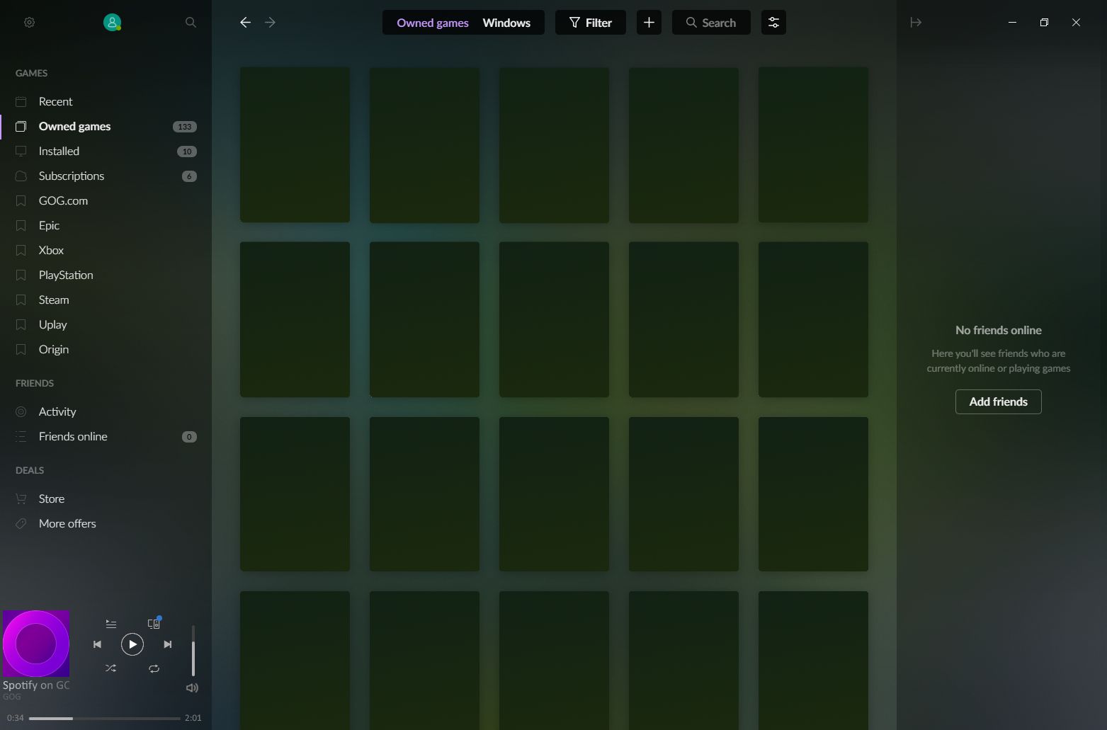 Concept: Spotify Integration. Bringing that little bit more convenience to GOG! | Scrolller