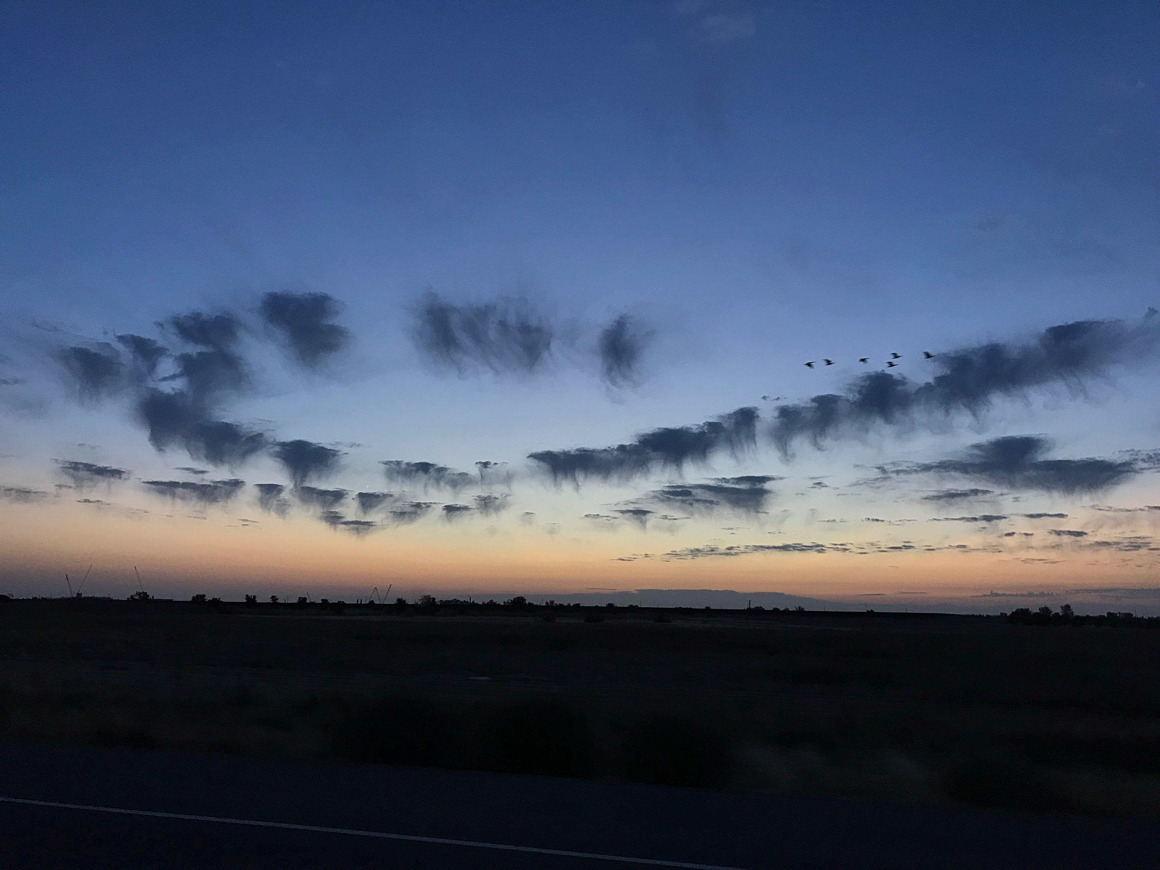 Cone shaped clouds this morning | Scrolller