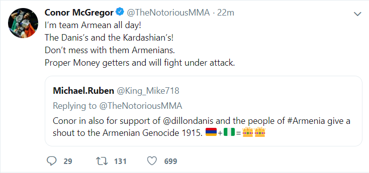 Conor Mcgregor is part of team Armean | Scrolller