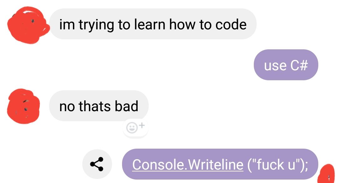 Console.Writeline ("don't forget the semicolon") | Scrolller