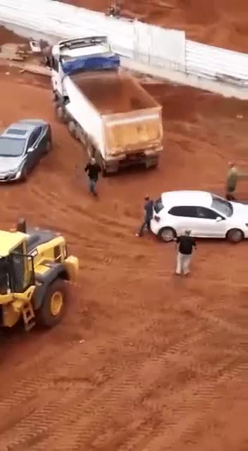 Construction Site Escalation | Scrolller