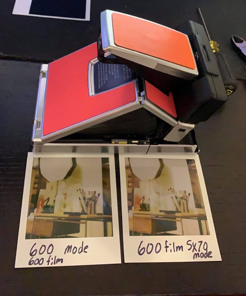 Converted an sx-70 sonar to shoot both 600 and sx-70 film with the flip of a switch | Scrolller