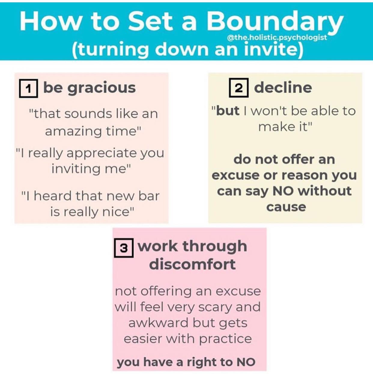 Cool guide on setting a boundary | Scrolller