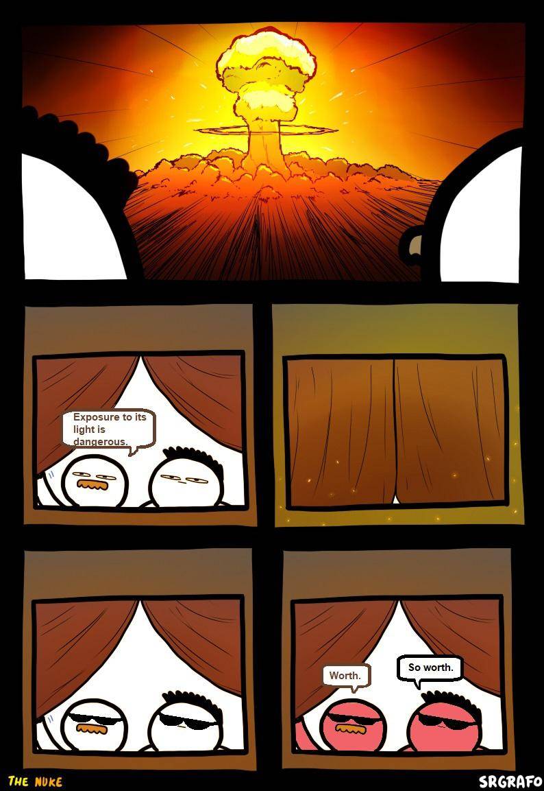 Cool guys look directly at nuclear explosions. | Scrolller