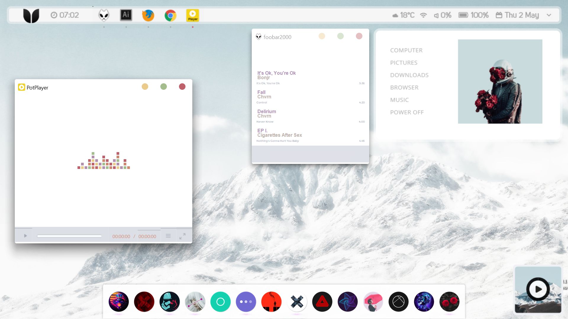 Corina X Dragoon - White Minimalist Desktop | Scrolller