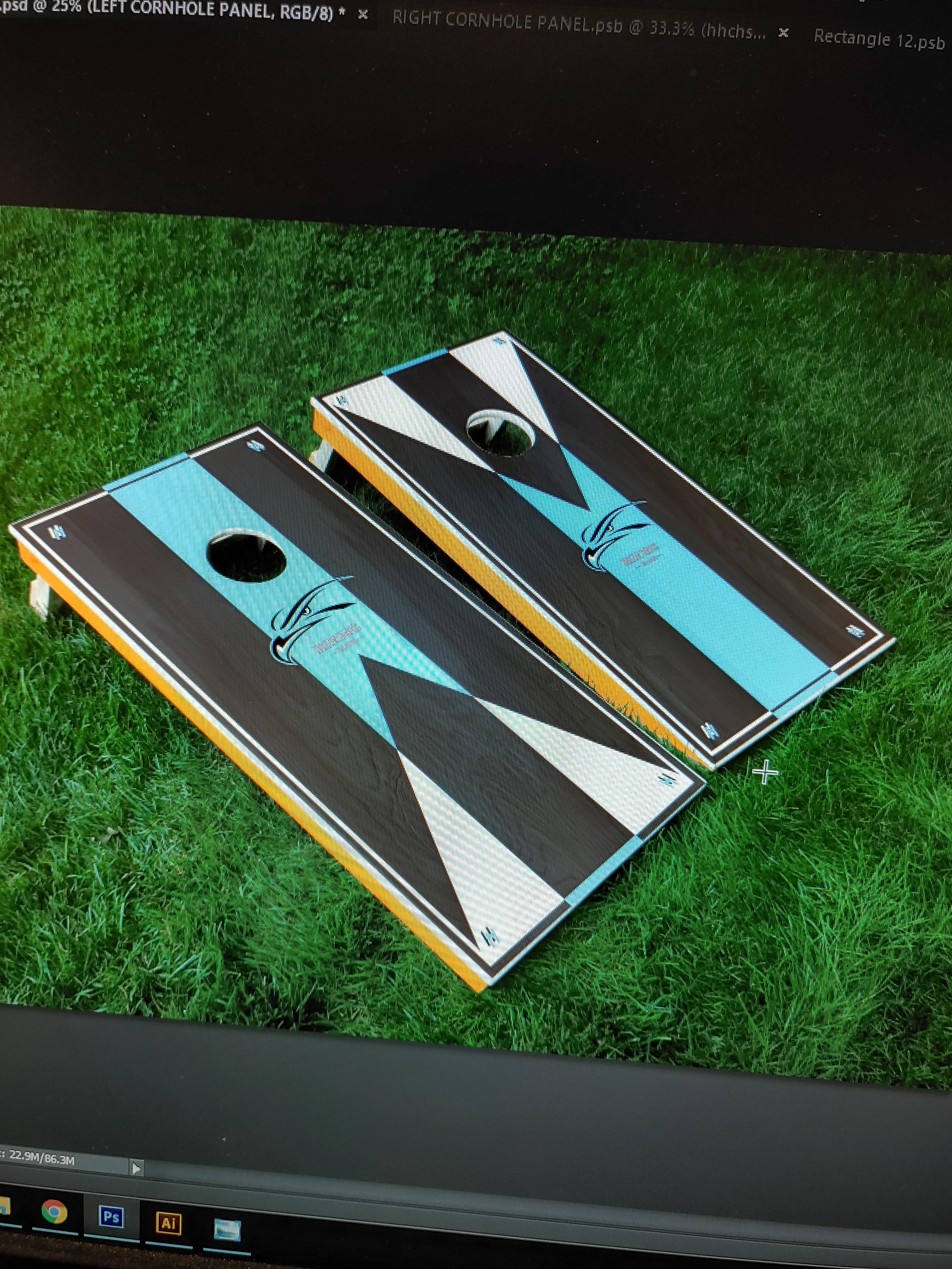 Cornhole boards I designed for my high school | Scrolller