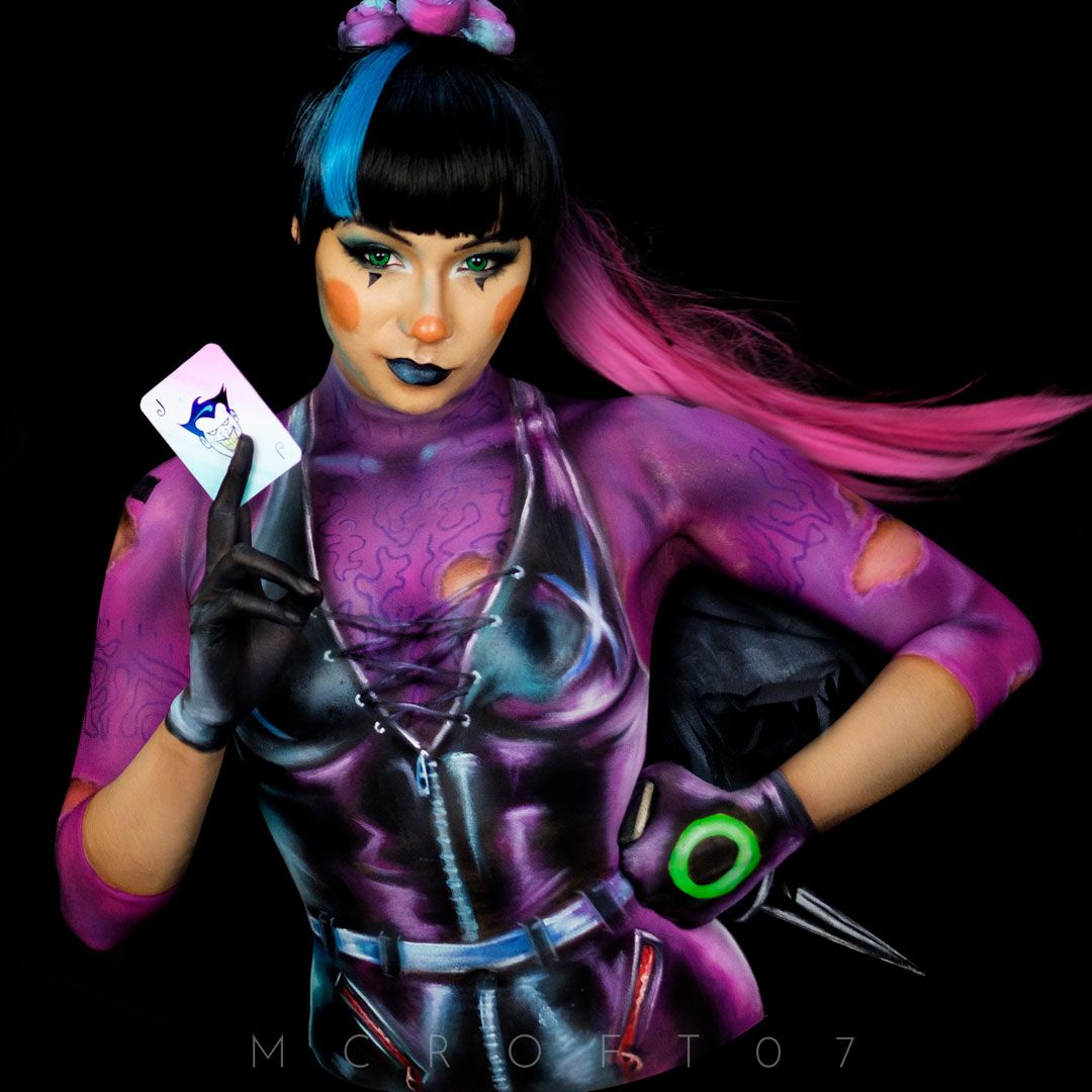 [cosplay] Bodypainted myself as Punchline! Took 12 hours in total! | Scrolller