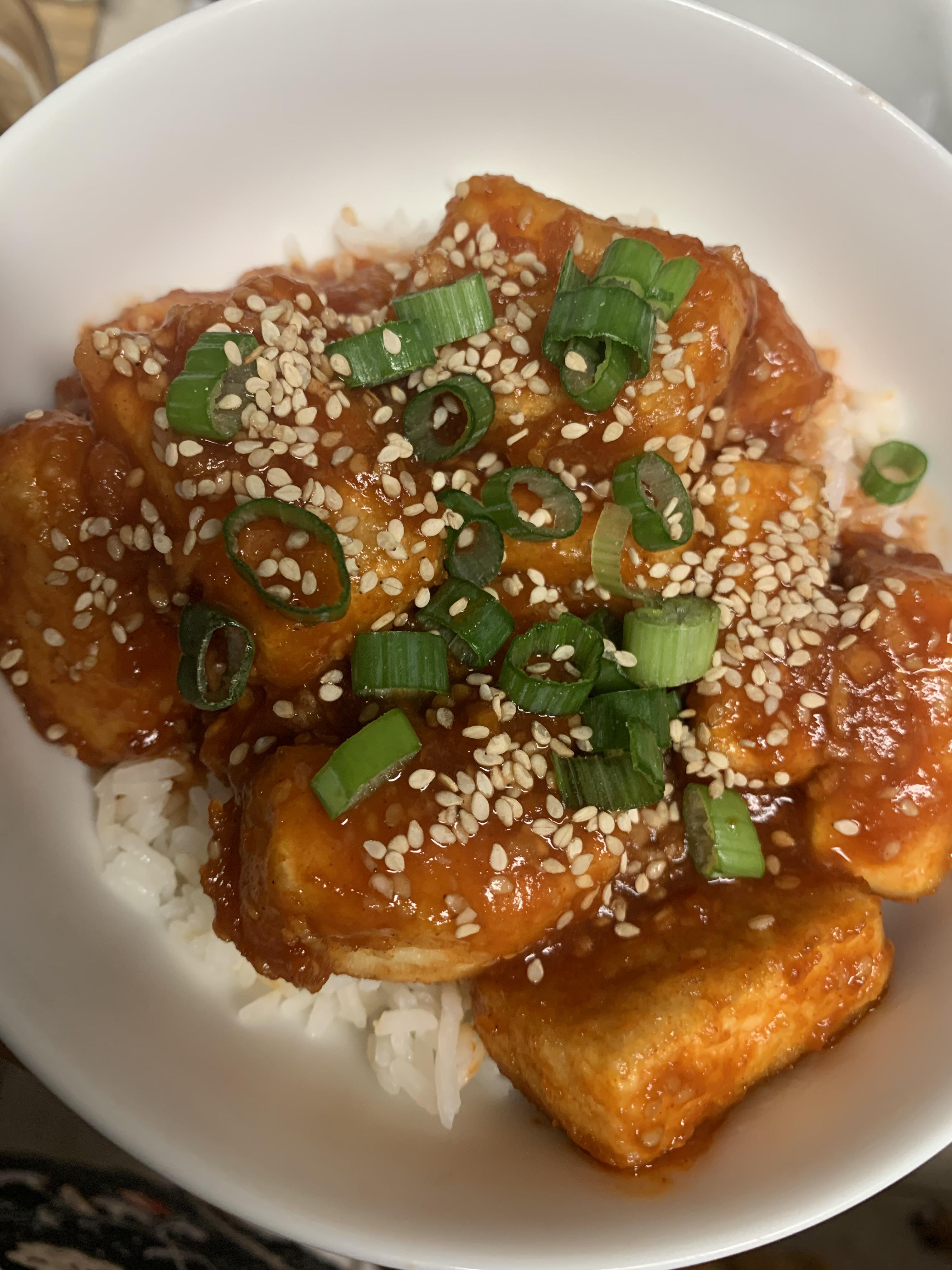 Crispy Korean bbq tofu 😋😋 | Scrolller