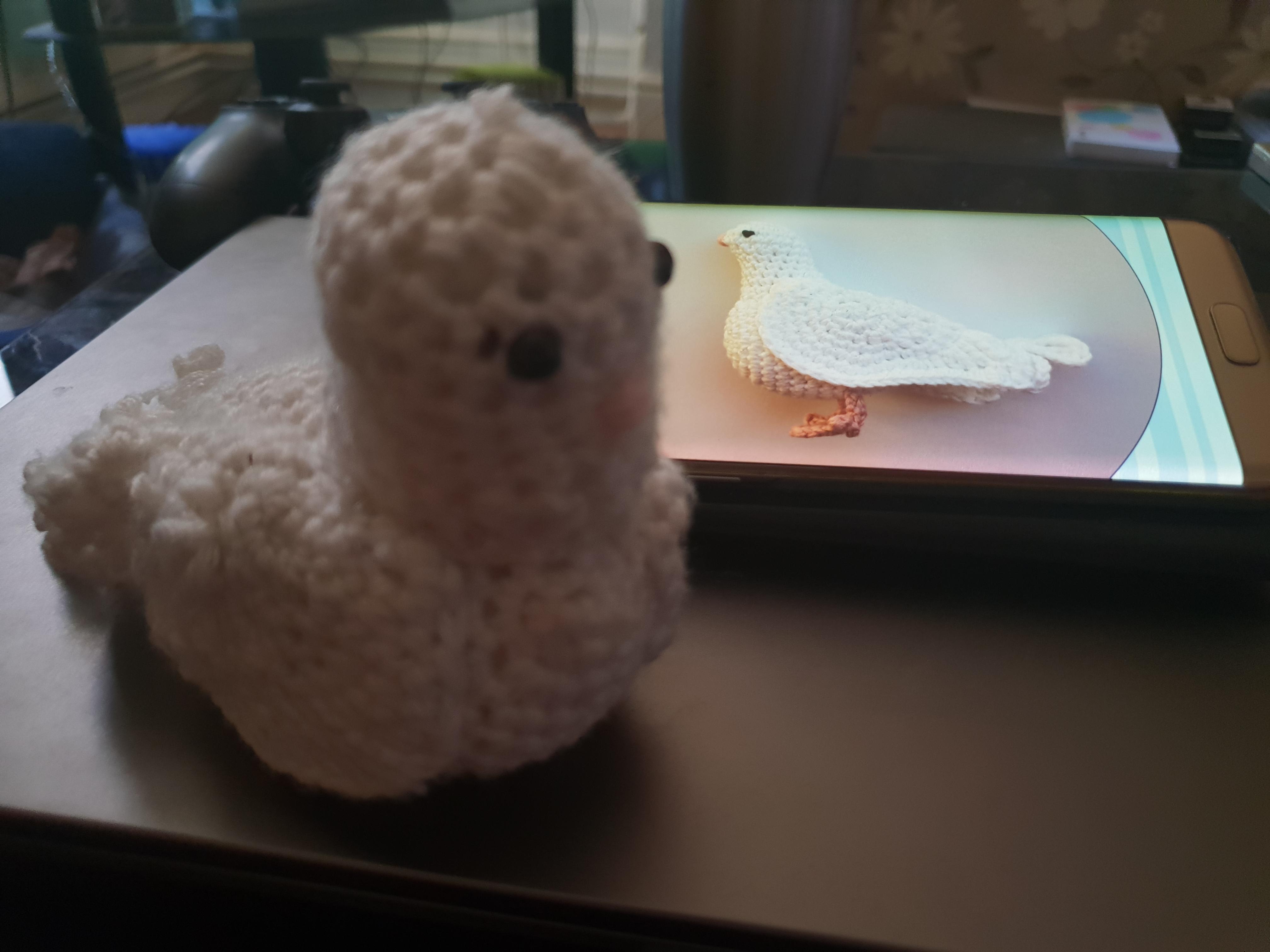 Crochet dove....... Nailed it | Scrolller