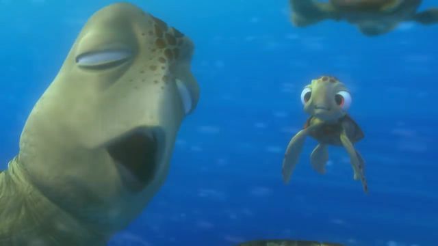 Crush from Finding Nemo is actually Herobrine. | Scrolller