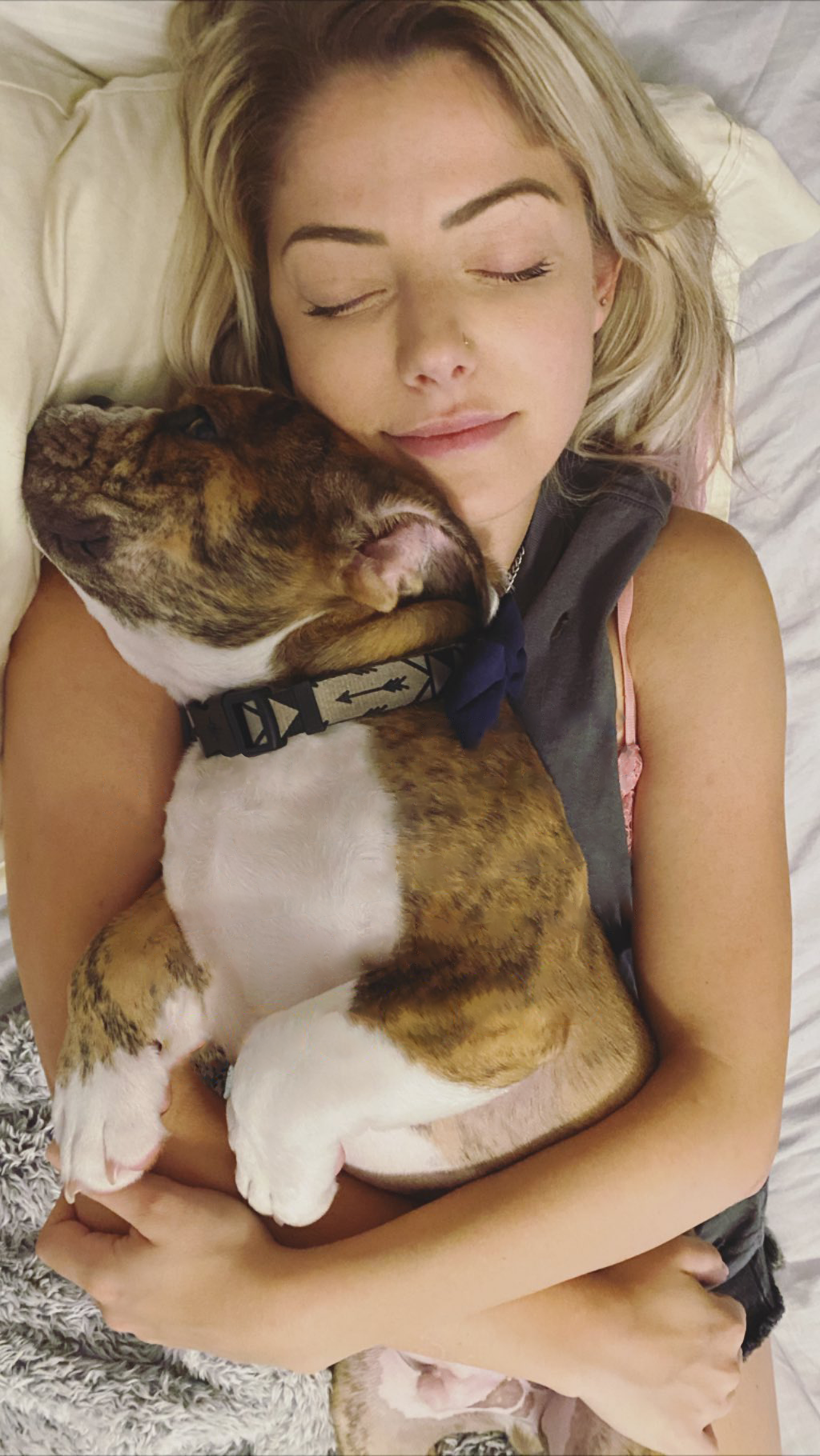 Cuddling with Stanley (text removed) | Scrolller