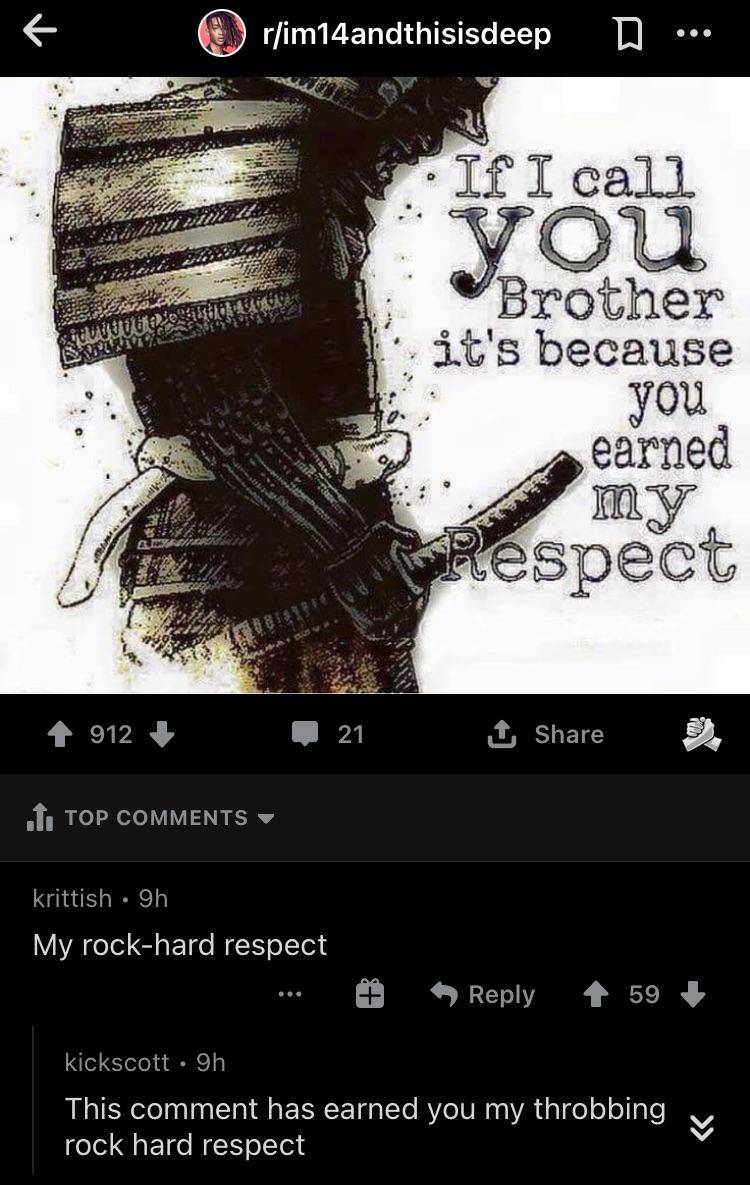 Rock hard respect | Scrolller