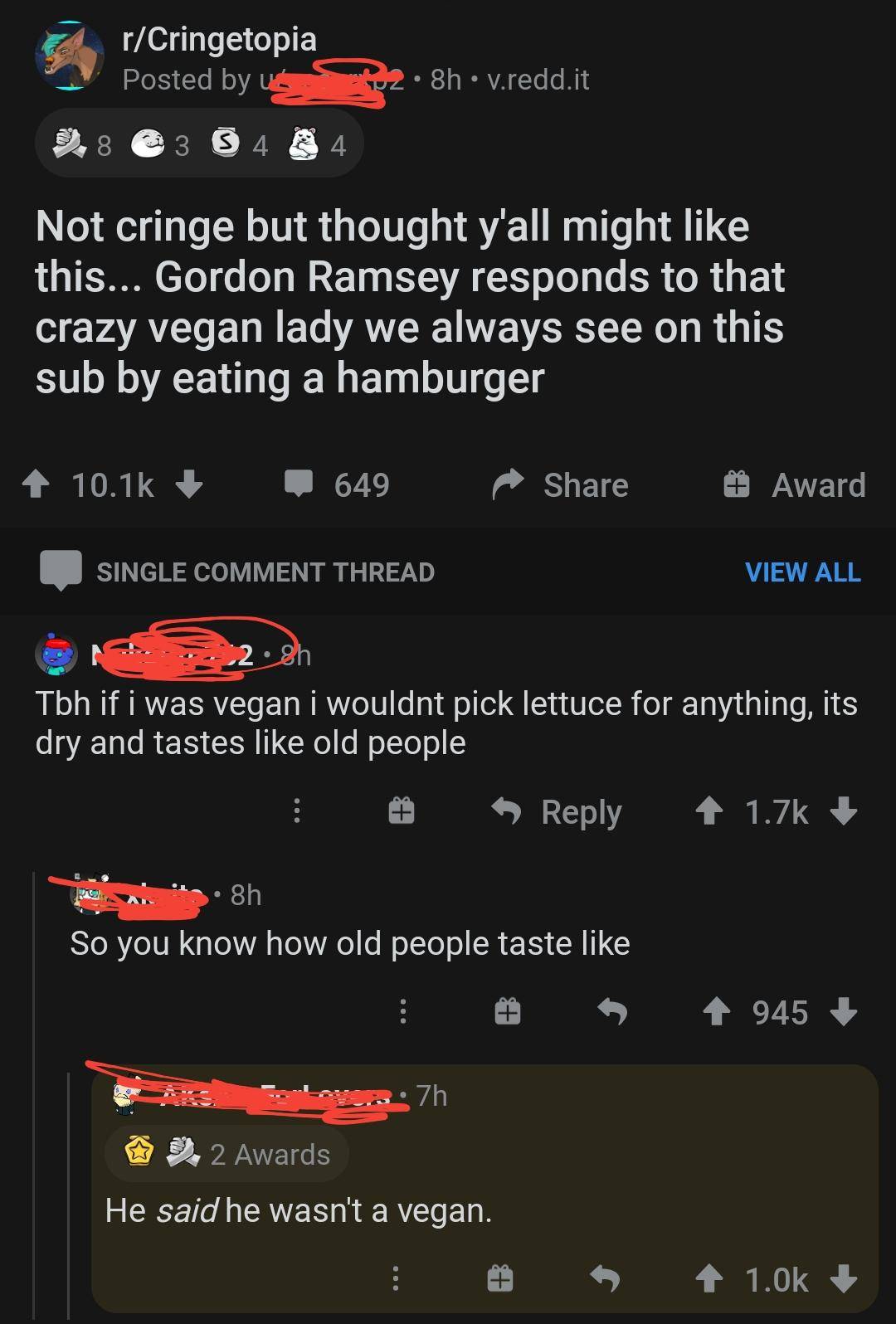 cursed_vegan | Scrolller