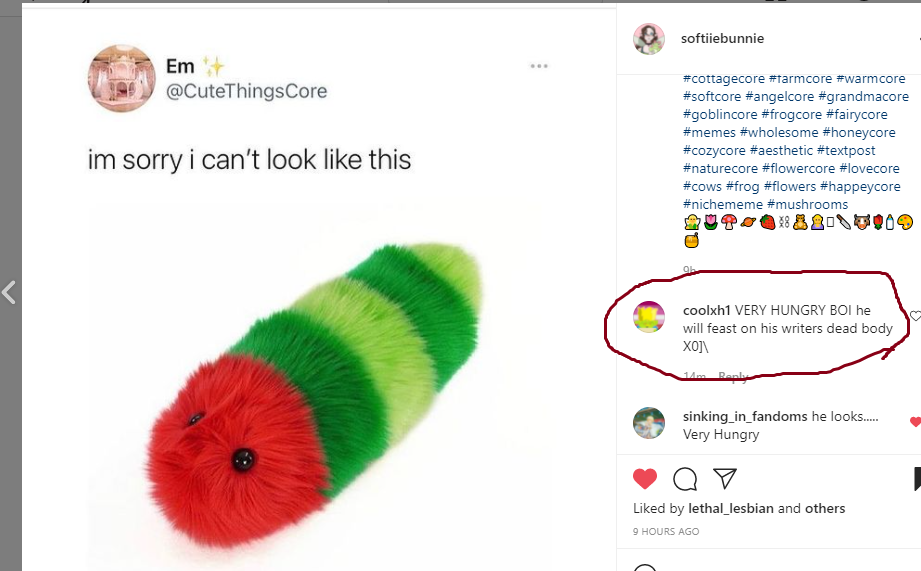 Cursed_very hungry cattipiller | Scrolller