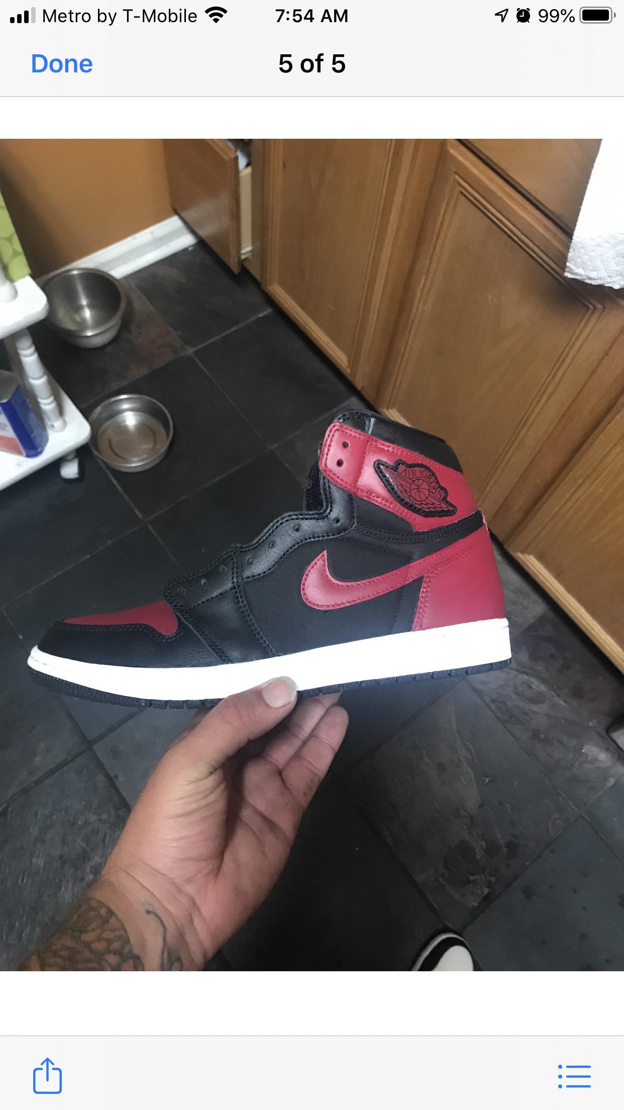 Custom Breds made from AJ1 Black Satin | Scrolller