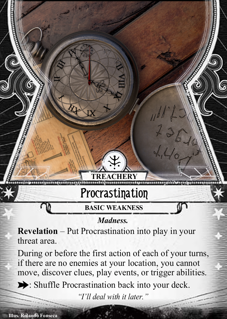 [Custom Card — Basic Weakness] Procrastination | Scrolller