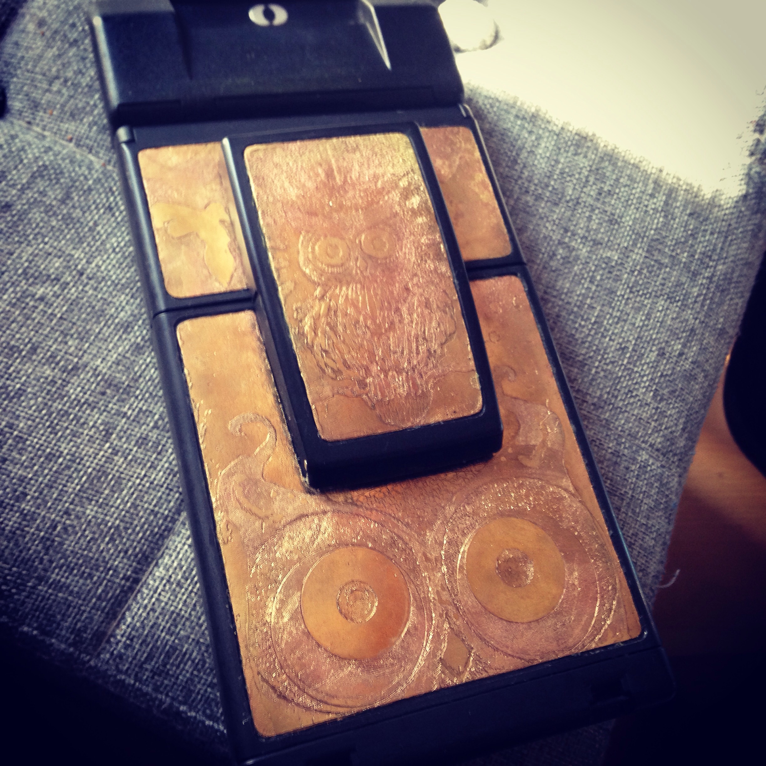 Custom polaroid sx70, etched brass. More pics there: graveheure.tumblr.com | Scrolller