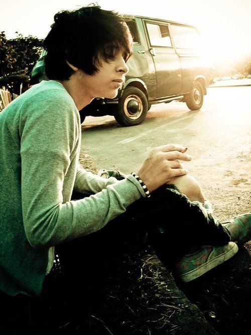 Cute emo boy smokes | Scrolller