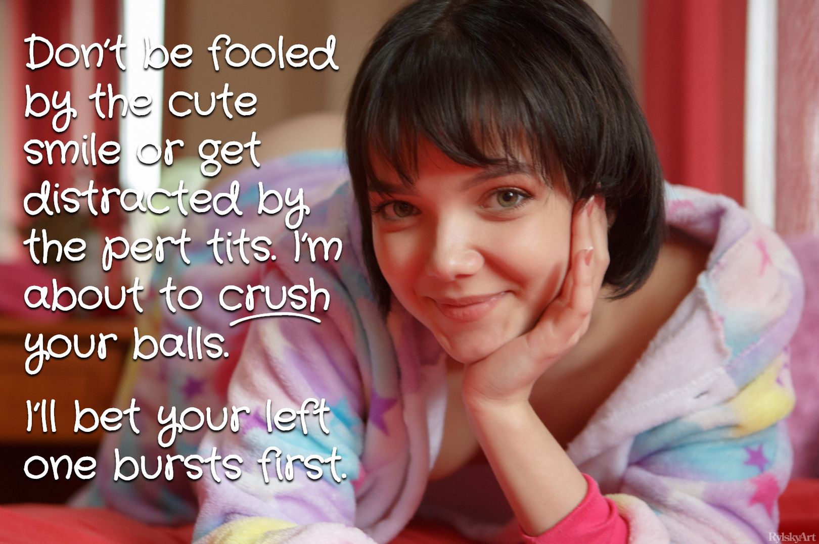 Cute girl about to crush your balls | Scrolller