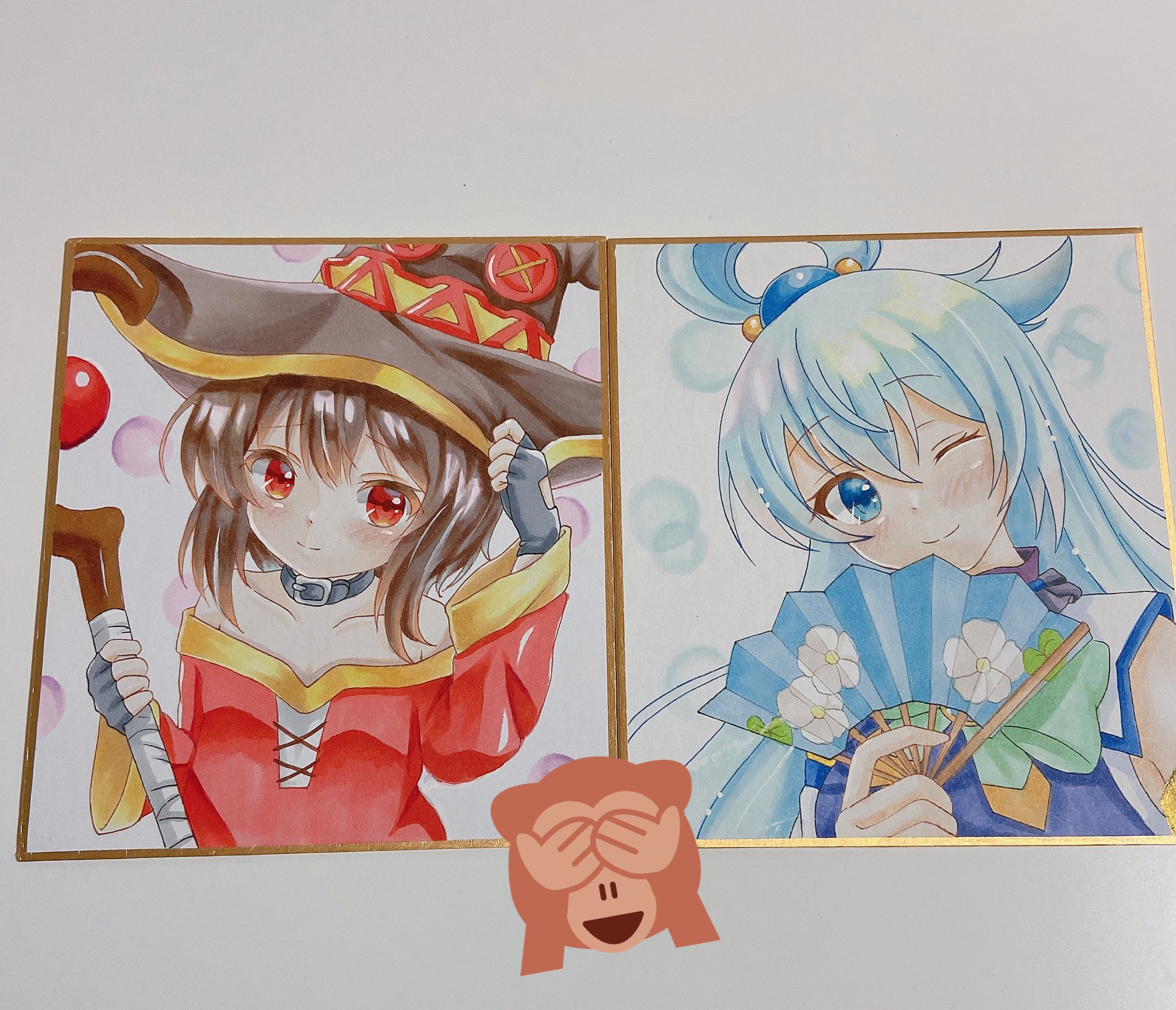 Cute Megumin and Aqua drawing | Scrolller