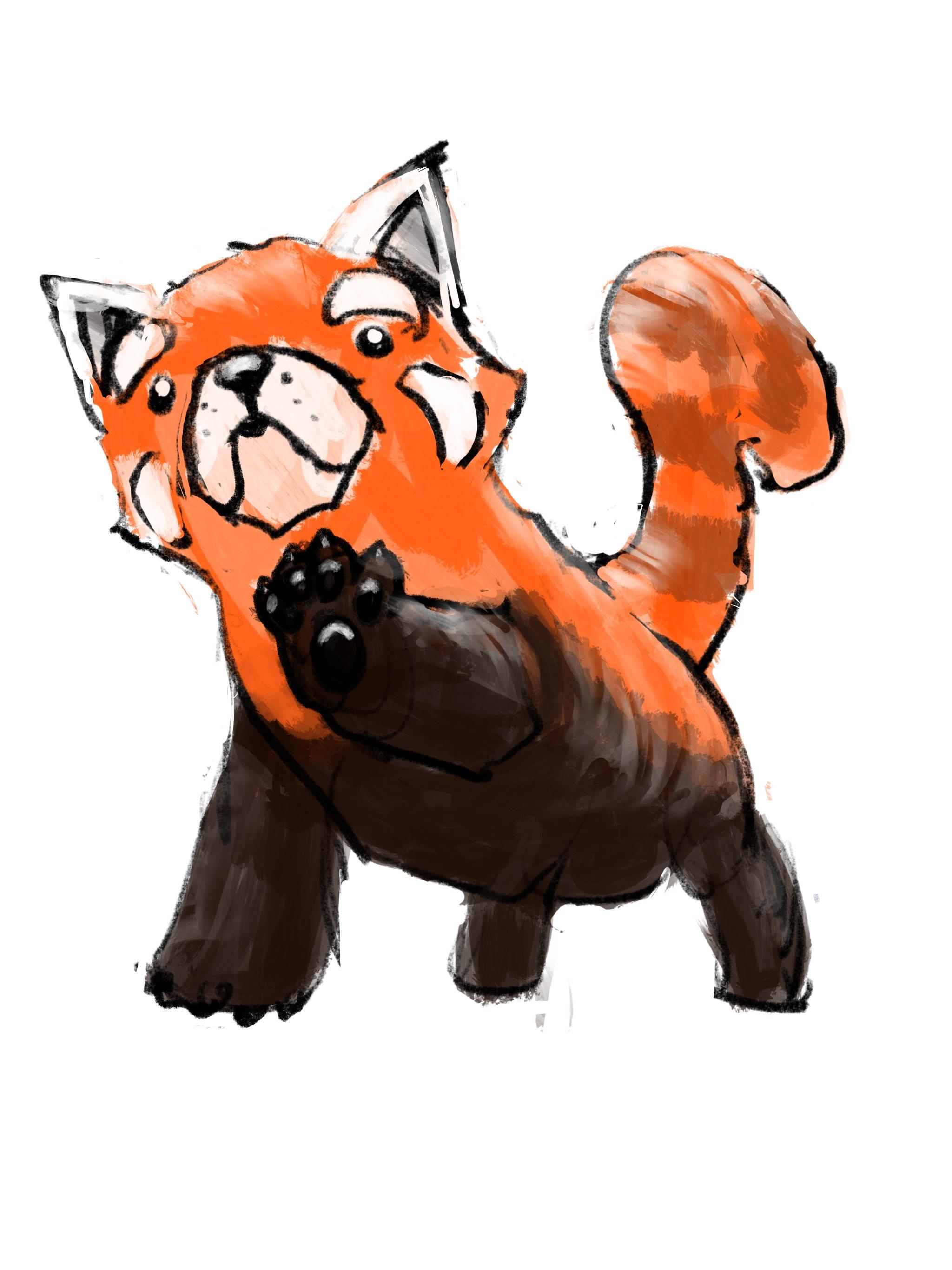 Cute Red Panda Drawing I made | Scrolller