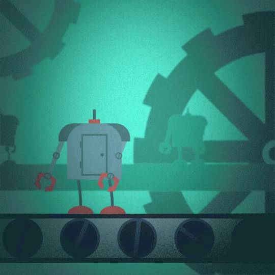 Cute robots being constructed | Scrolller