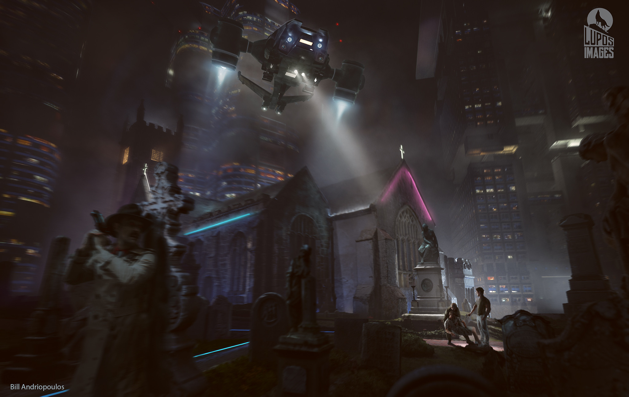 Cyberpunk crime scene by Bill Andriopoulos | Scrolller