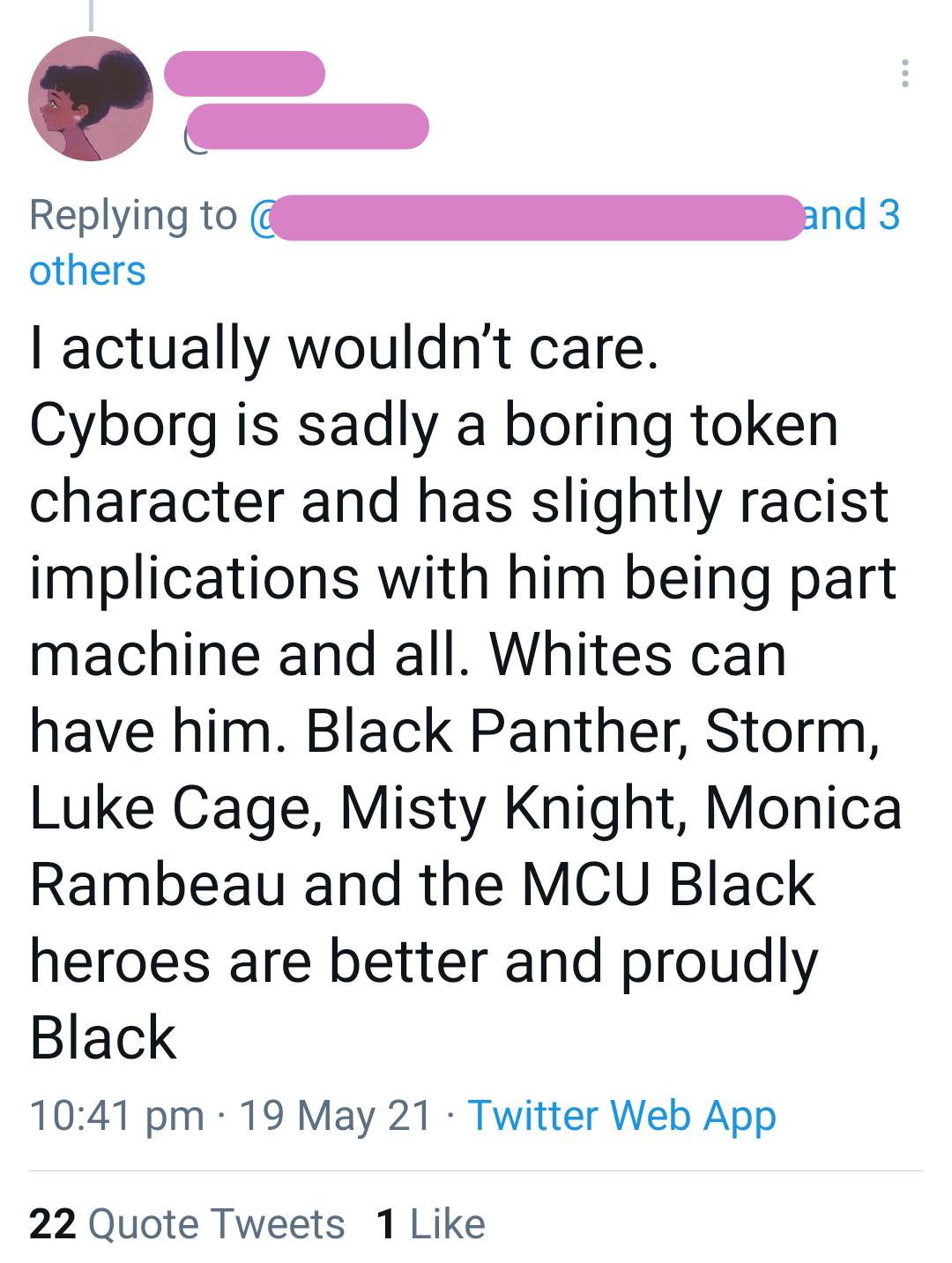 "cyborg is a token character" 😐 | Scrolller