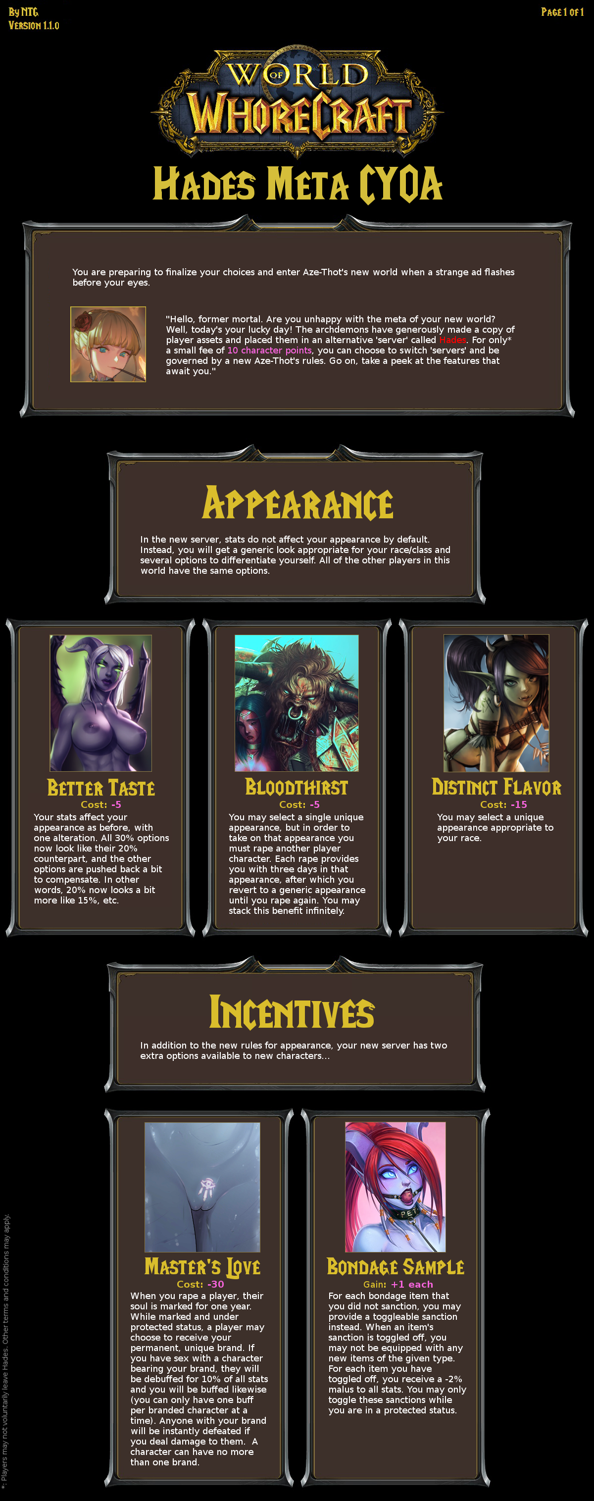 [CYOA] Hades Meta CYOA - expansion for Tok's World of Whorecraft ...