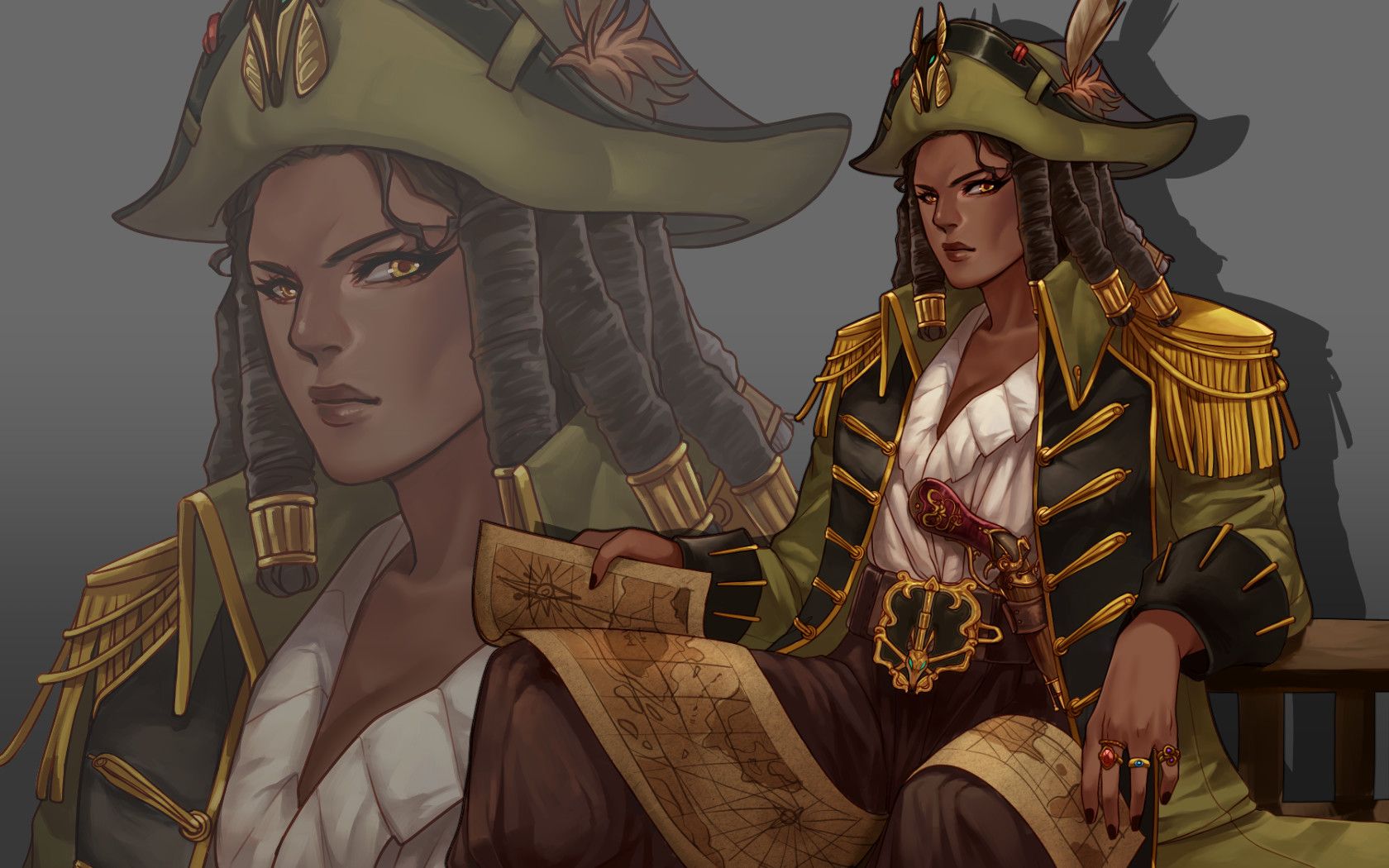 Dabria, Pirate Captain by Grace Tran | Scrolller