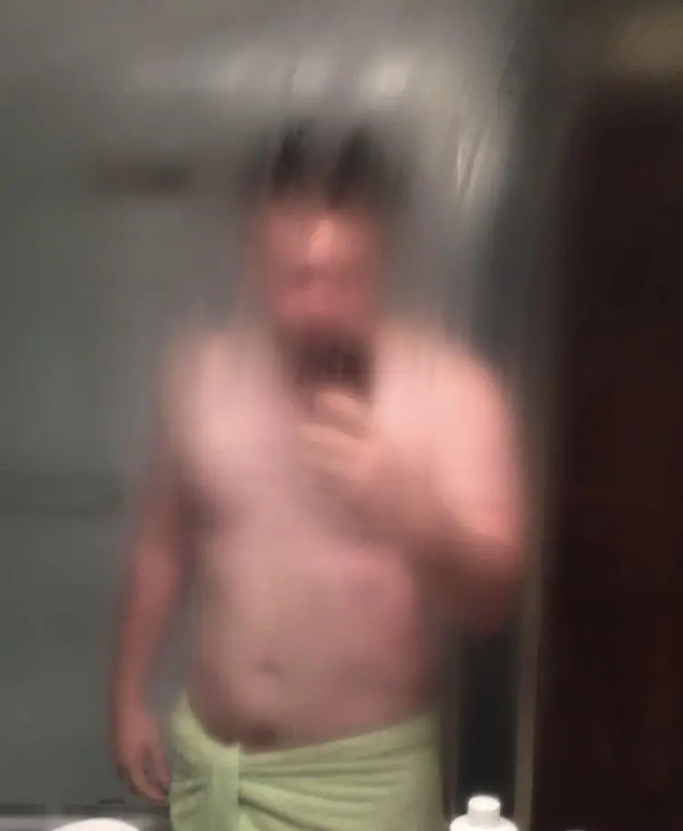 Dad Bod Out Of The Shower Scrolller