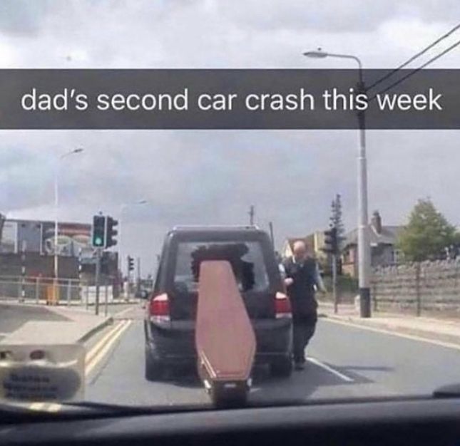 Dad still has road rage | Scrolller