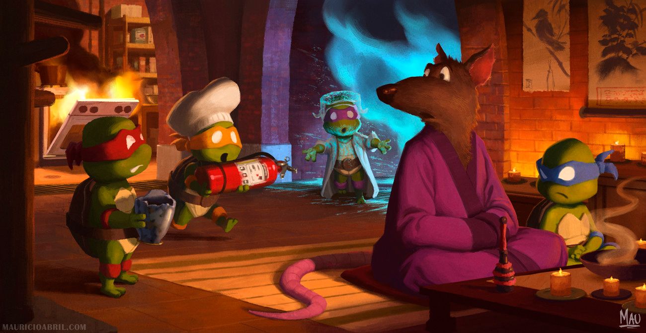 Daddy!!! (A TMNT Tribute) by Mauricio Abril | Scrolller