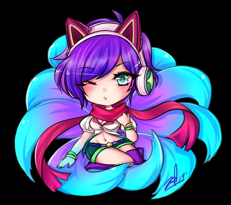 Daily Ahri Fanart #53 - Chibi Arcade Ahri | Scrolller