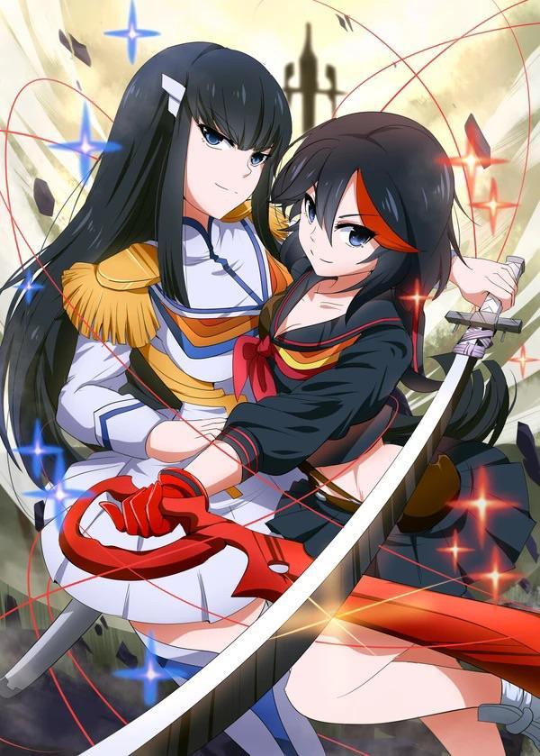 Daily Satsukiposting #25! Very cute Ryuko and Satsuki duo. Art by Magukappu. | Scrolller