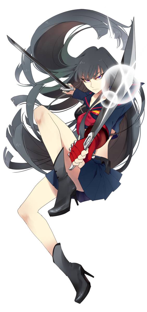 Daily Satsukiposting #604! Dual-wielding Senketsu Satsuki looking absolutely incredible! Art by ...