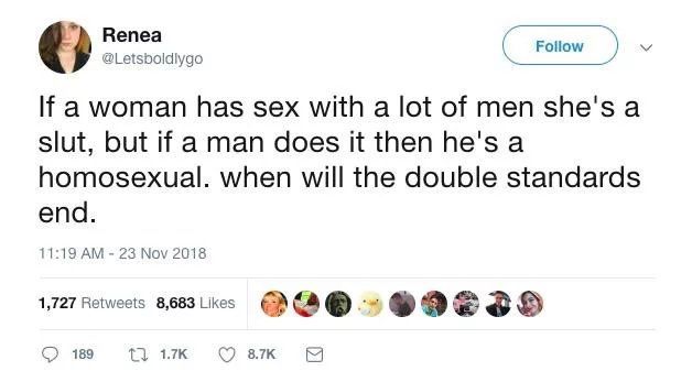 Damn double standards | Scrolller