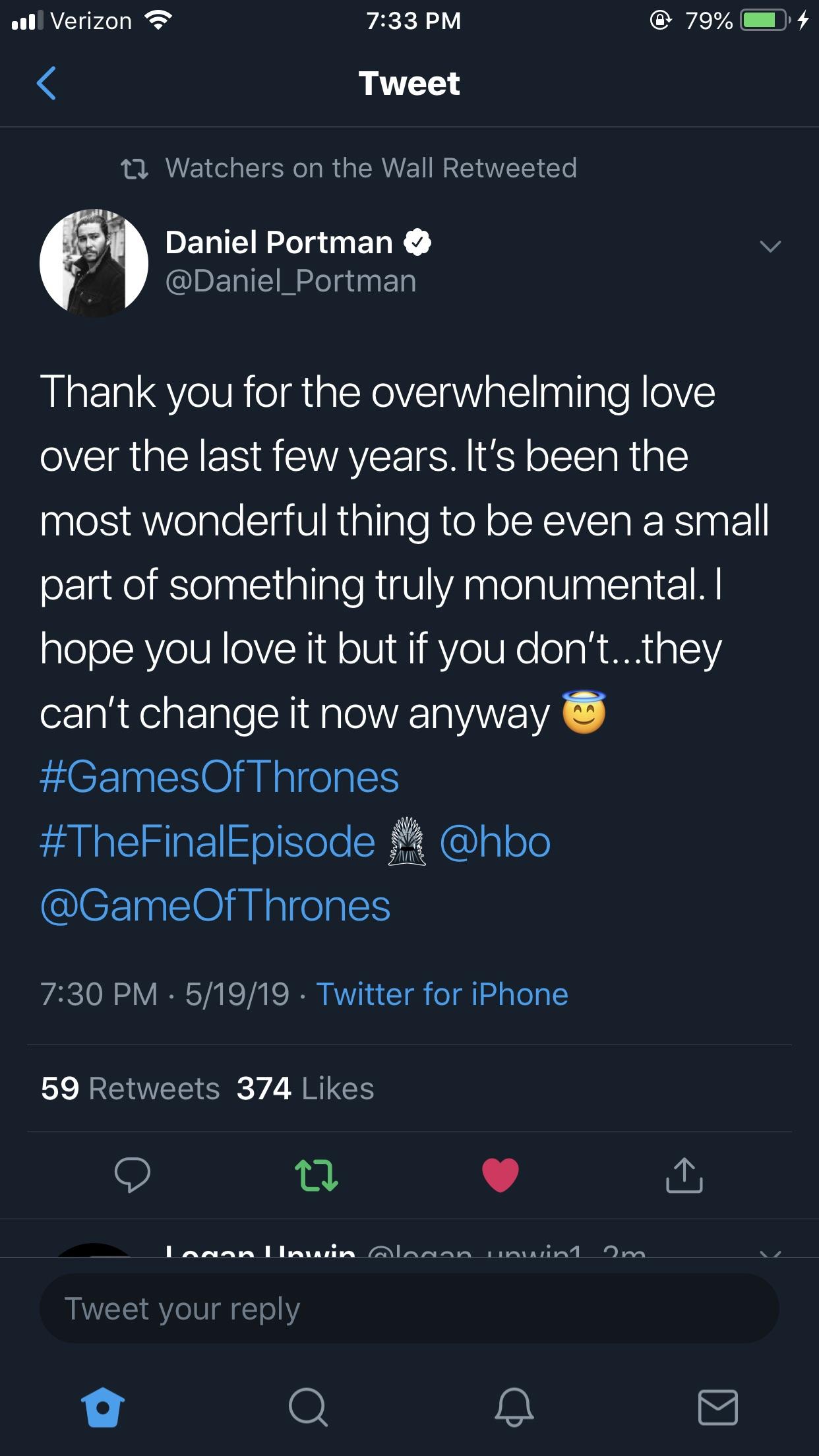 Daniel Portman signing off | Scrolller