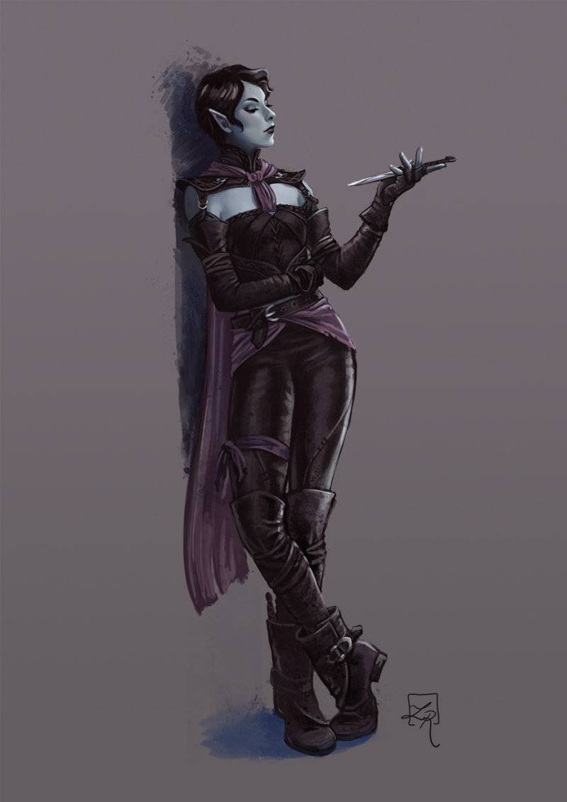 Dark Elf Rogue by Loles Romero | Scrolller